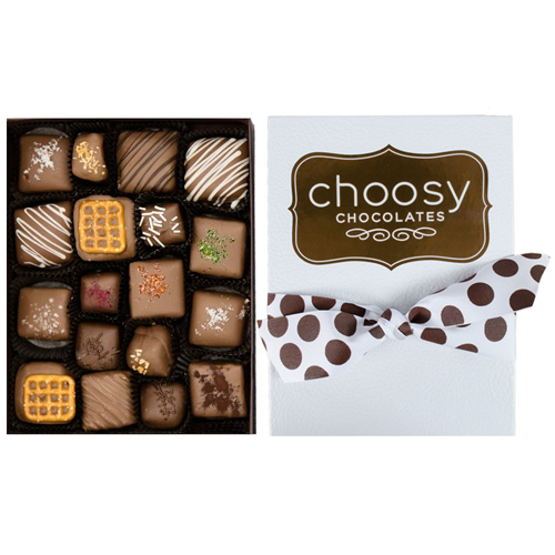 CHOOSY CHOCOLATES 3/4 LB VARIETY BOX - Camofire Discount Hunting Gear ...