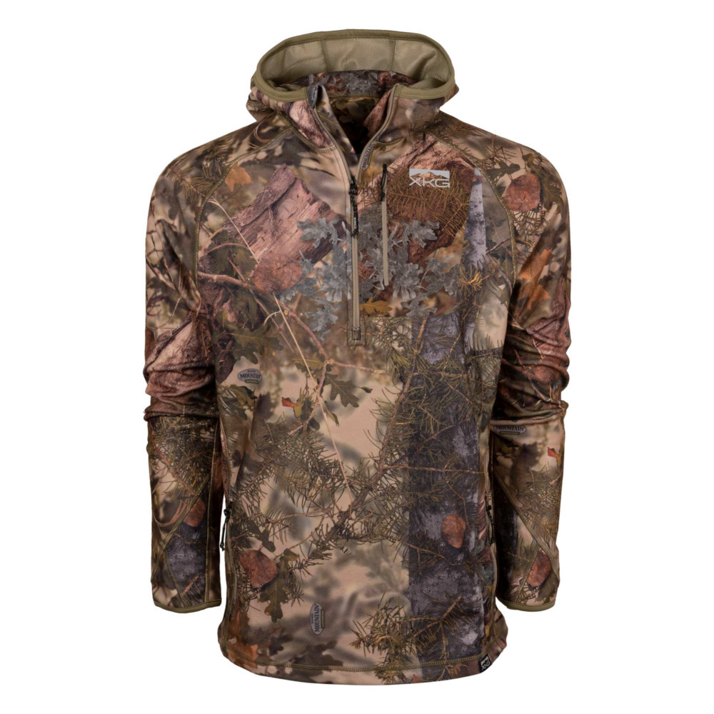 KING'S CAMO XKG COVERT 1/2 ZIP HOODIE WITH FACE MASK - Camofire ...