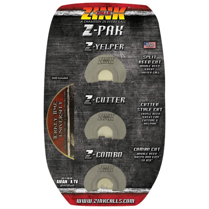 ZINK CALLS Z-PAK TURKEY CALL - Camofire Discount Hunting Gear, Camo and ...