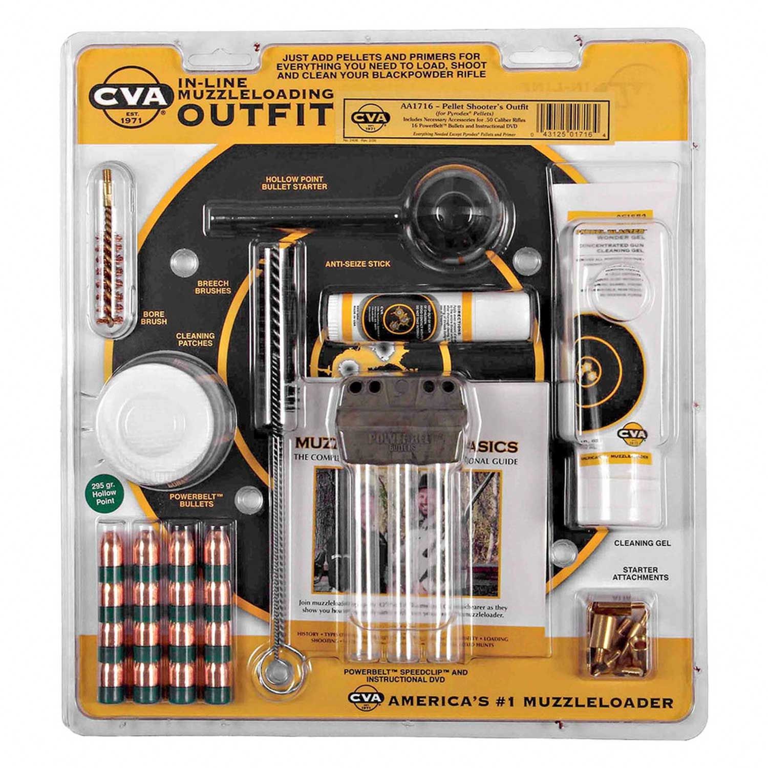 CVA IN-LINE MUZZLELOADING OUTFIT 50 CALIBER PELLET - Camofire Discount ...