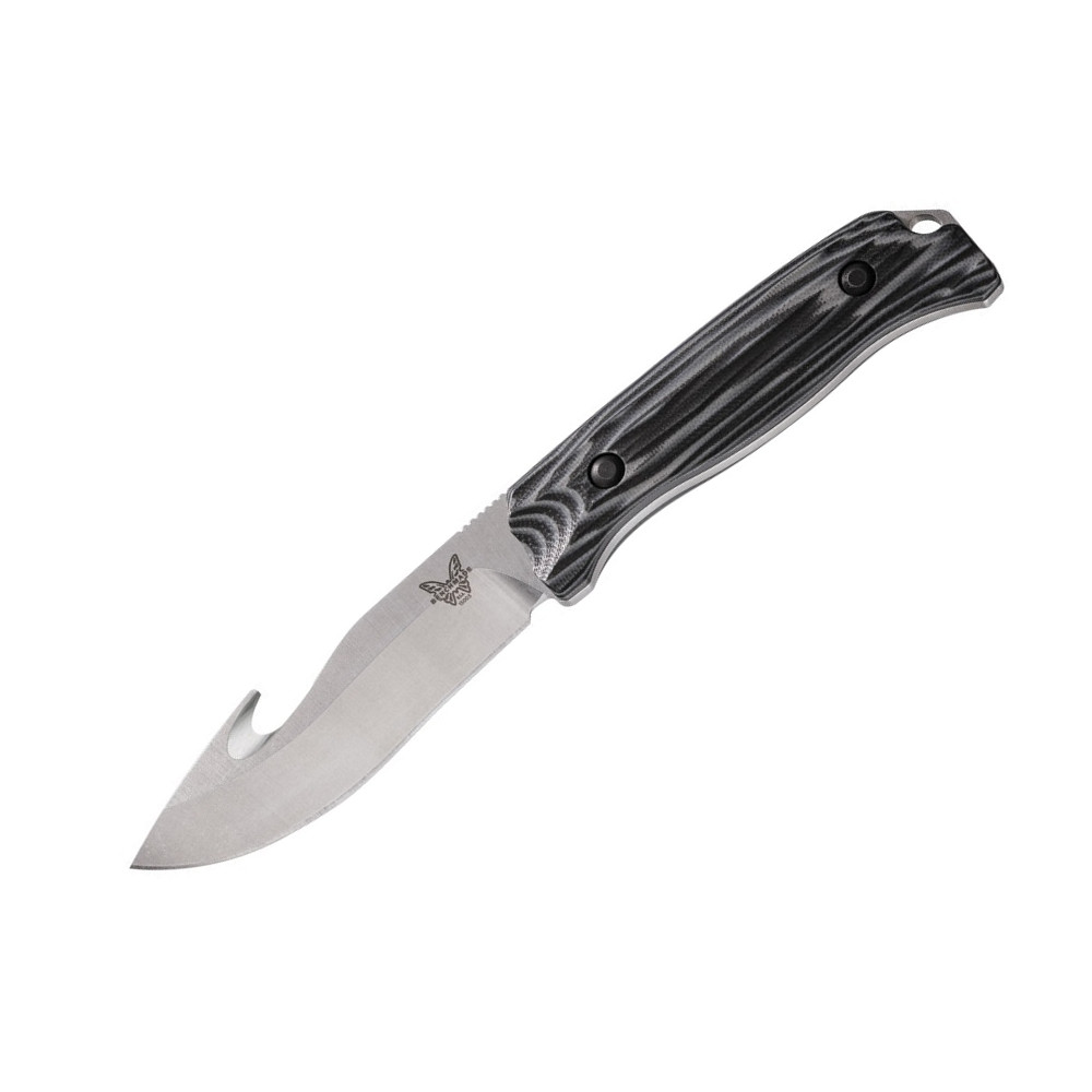 BENCHMADE SADDLE MTN SKINNER FIXED BLADE KNIFE WITH GUT HOOK AND G10 ...