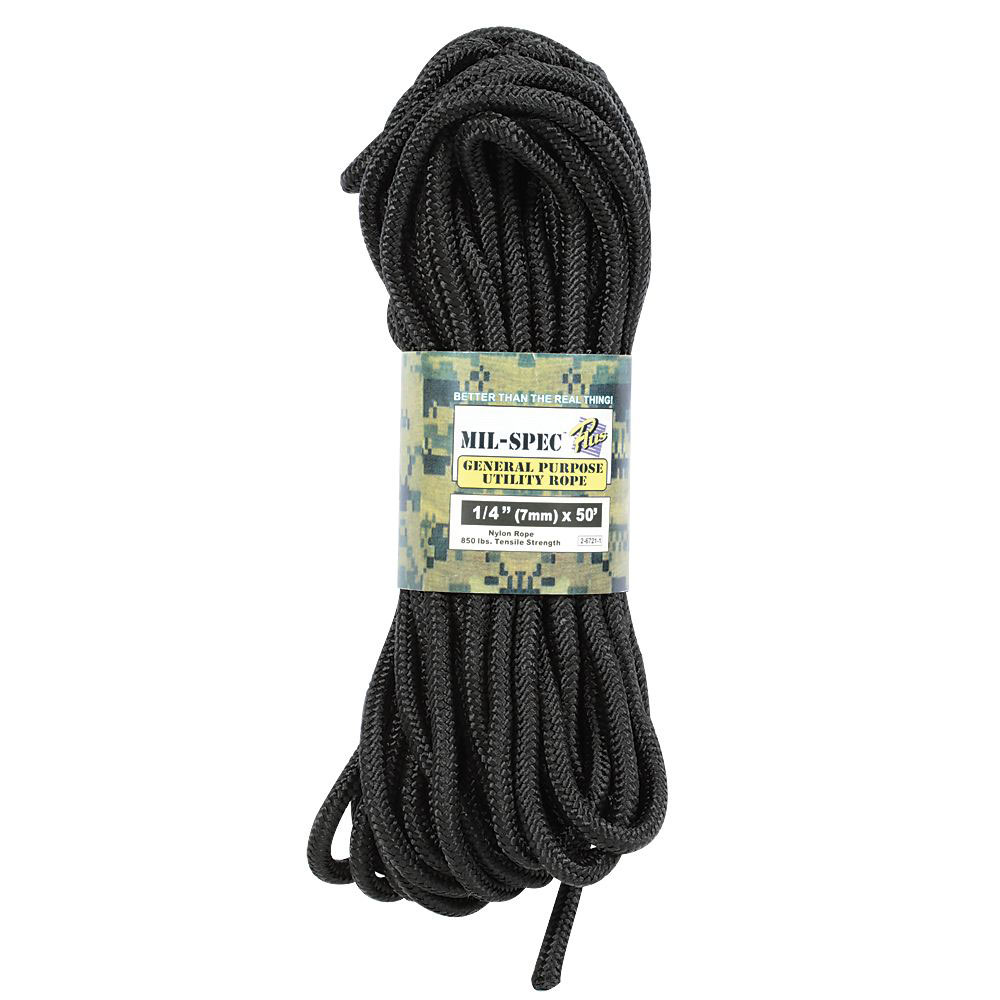 MAJOR SURPLUS 1/4IN 50FT NYLON UTILITY ROPE - Camofire Discount Hunting ...