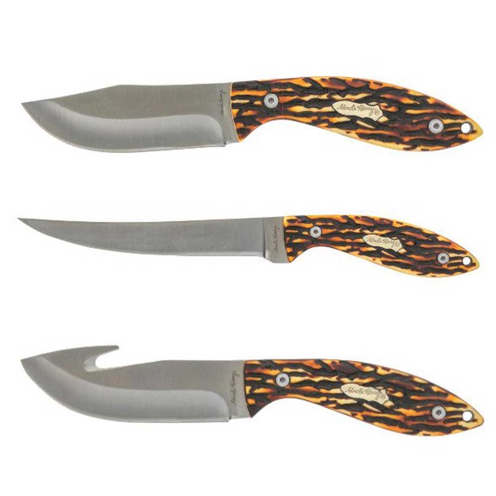 UNCLE HENRY HUNTING KNIFE GIFT SET - Camofire Discount Hunting Gear ...