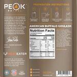 PEAK REFUEL STEVEN RINELLA SIGNATURE BUFFALO GOULASH FREEZE DRIED MEAL ...