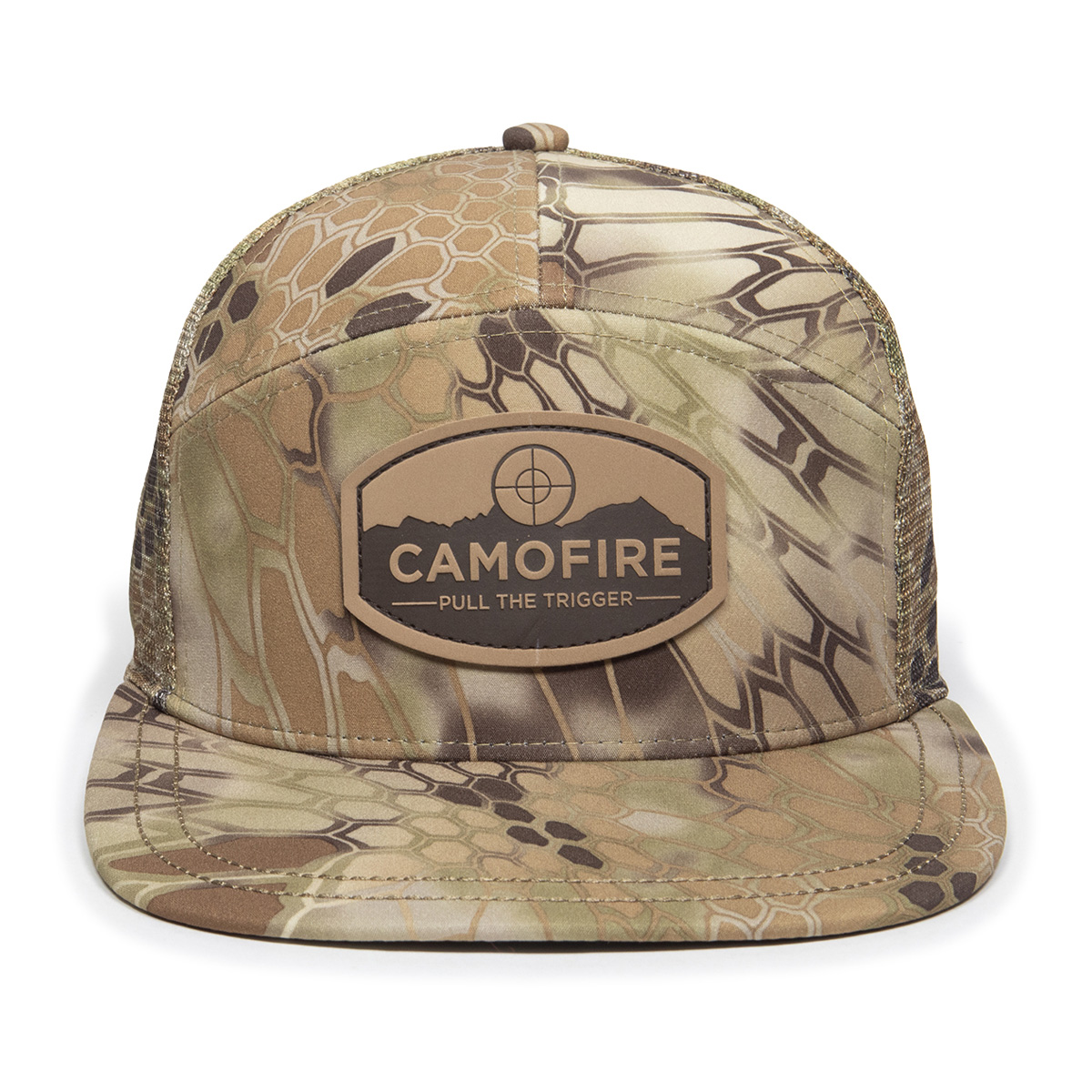CAMOFIRE MOUNTAIN PATCH 5 PANEL FLAT BILL HAT - Camofire Discount ...