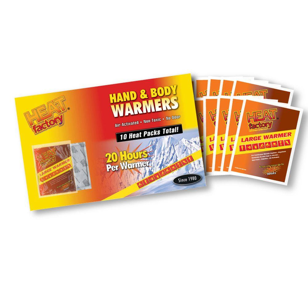 HEAT FACTORY LARGE HAND AND BODY WARMERS 30 PACK - Camofire Discount ...