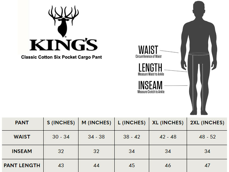 KING'S CAMO CLASSIC COTTON SIX POCKET CARGO PANT - Camofire Discount ... KING'S CAMO CLASSIC COTTON SIX POCKET CARGO PANT - Camofire Discount ...